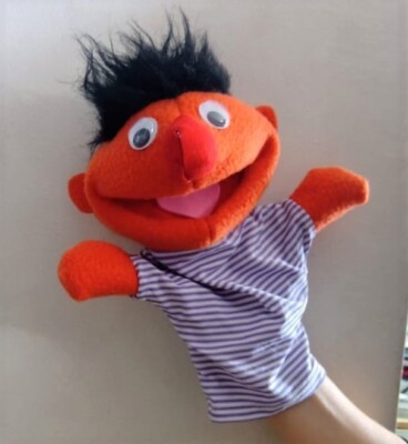 ERNIE MUPPET HAND GLOVE PUPPET SESAME STREET MUPPETS BERT MARIONETE ...