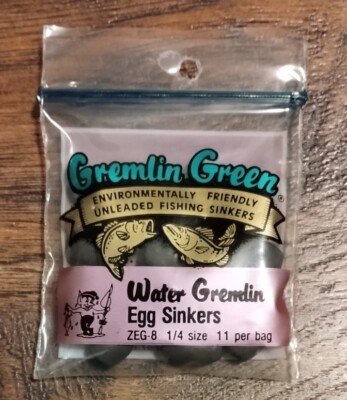 Gremlin Green Zeg-8 Egg Sinkers 1/4 Size 11 per bag | eBay