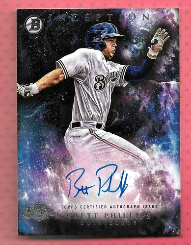 BRETT PHILLIPS 2016 PANINI INCEPTION AUTOGRAPH AUTO CARD #PA-BP MLB ...