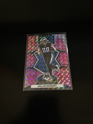 DALLAS GOEDERT 2022 Mosaic Pink Camo Prizm Football card EAGLES 159 PWE ...