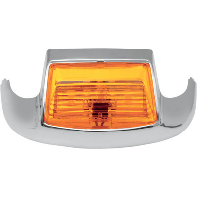 Chrome Front Fender Light With Amber Lens For Harley-Davidson Models ...