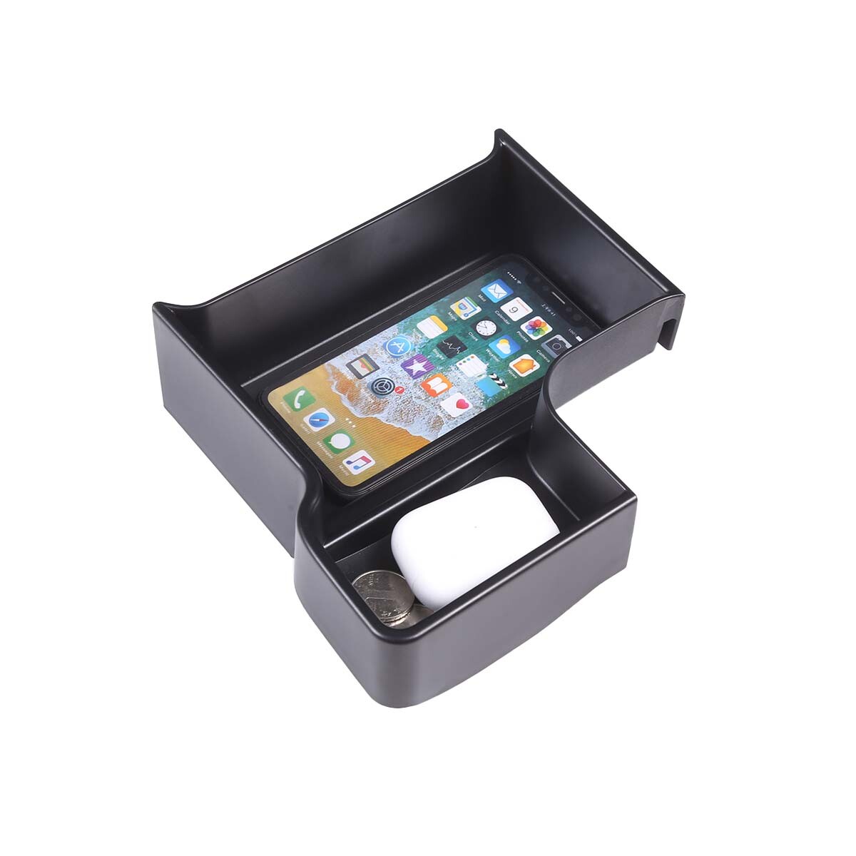 ABS Car Center Control Coin Tray Storage Box Container For Ford ...