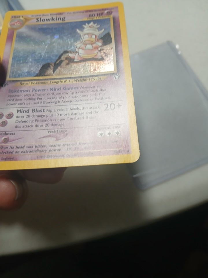 1st Edition Slowking Pokemon Card TCG Neo Genesis Holo 14/111 Swirl | eBay