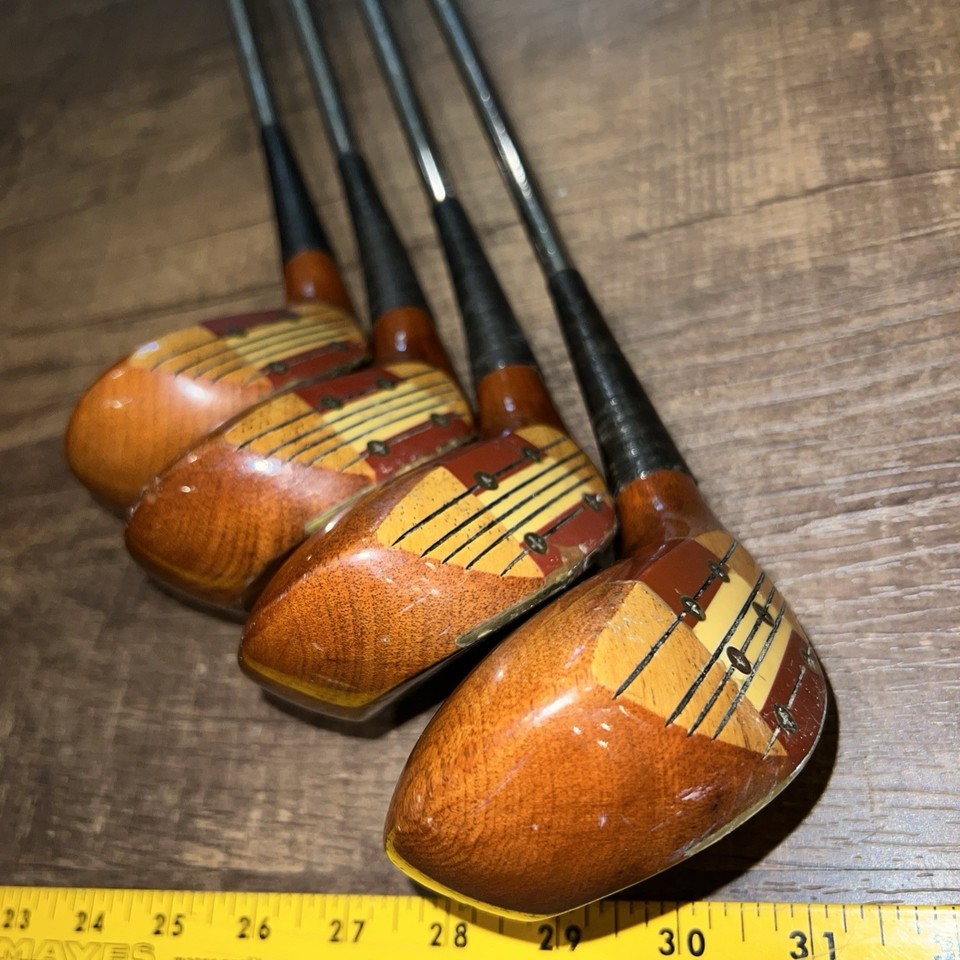 Macgregor Tommy Eye O Matic Persimmon Driver 1, 3 4 5 Wood Stiff Steel ...