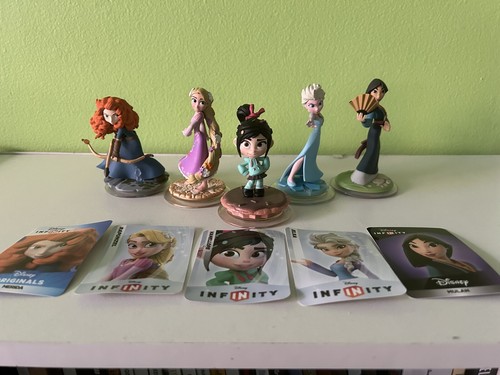 Disney Infinity Princess Figure Lot Vanellope Rapunzel Merida Elsa ...