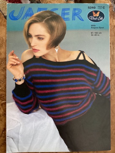 Womens Knitting Patterns 4 ply Jumpers 32-40” Jaeger 5240 | eBay