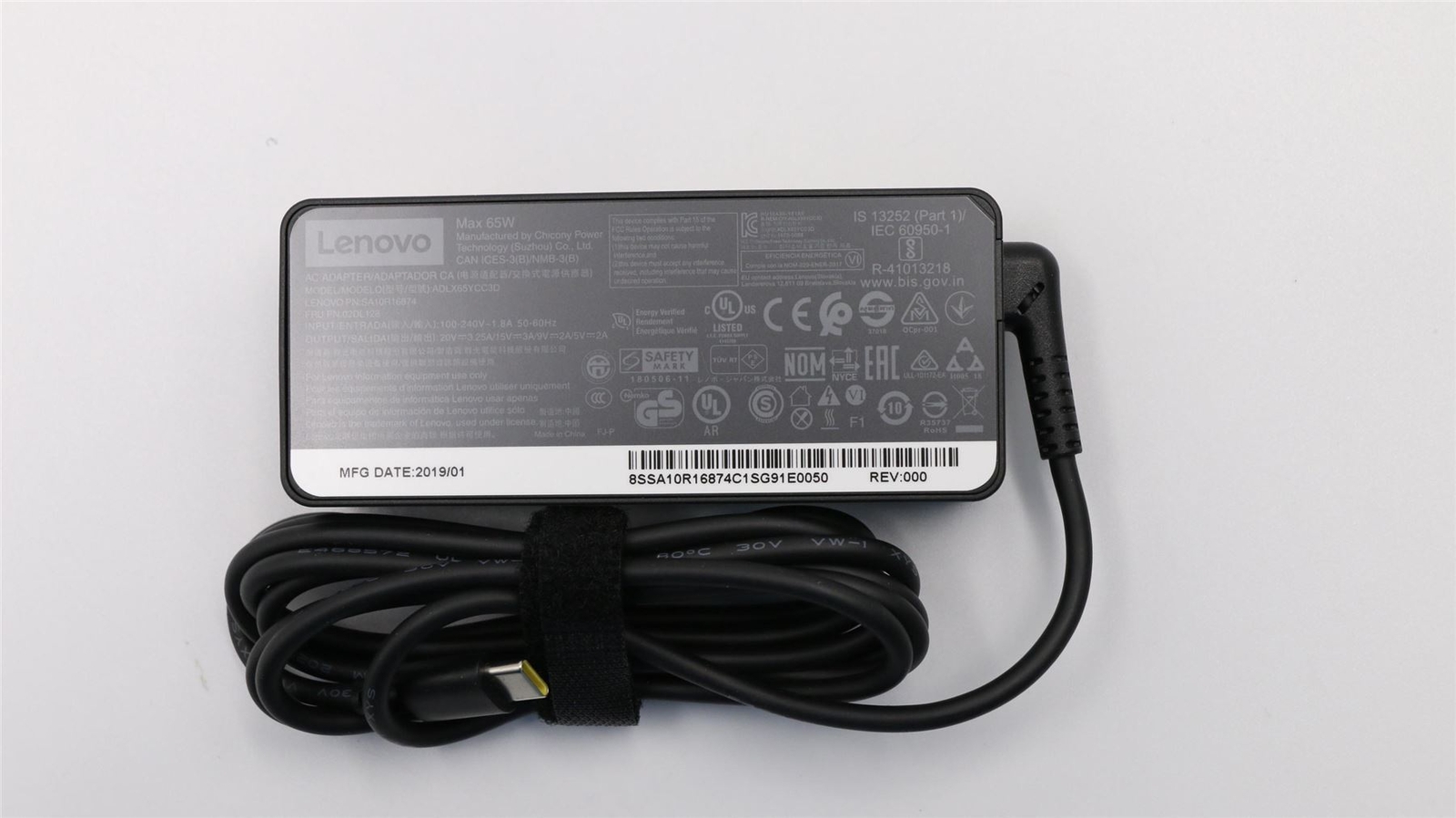 Lenovo 300w Gen 3 500w gen 3 AC Charger Adapter Power Black 65W 02DL128 ...