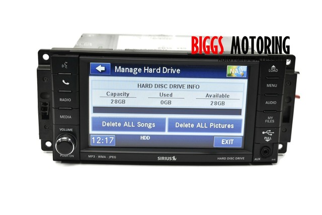 Jeep Dodge Chrysler RhB GPS Navigation MYGIG High Speed Uconnect 430n ...