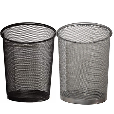 DIVCHI Circular Mesh Wastebasket Trash Can, Waste Basket Garbage Can ...