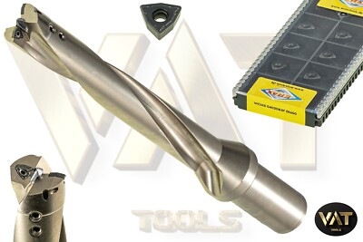 10x WCMX040208-SF ER600 + D=28x6.5D Vollbohrer/Wendeplattenbohrer NEU ...