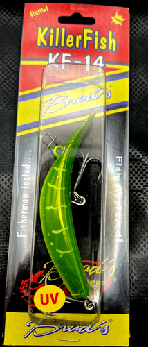 Brad's Kwikfish K14 Ultra Rare "NEW Mountain Dew” w/Rattle | eBay