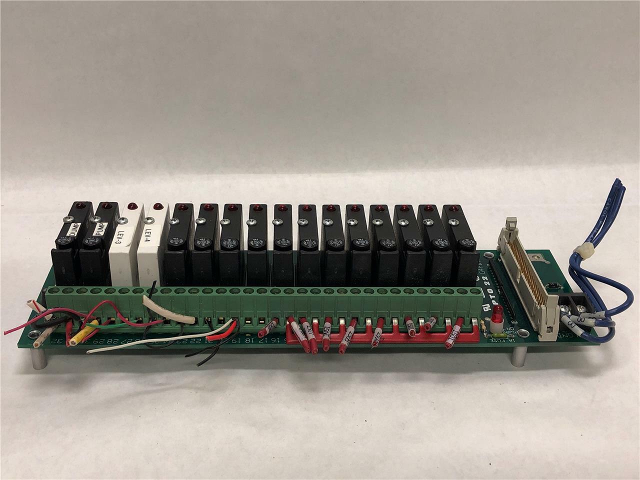 Opto 22 G4PB16H Control Board w/ Relay Pins (11) G4 OAC5, &(2) G4 IDC5 ...