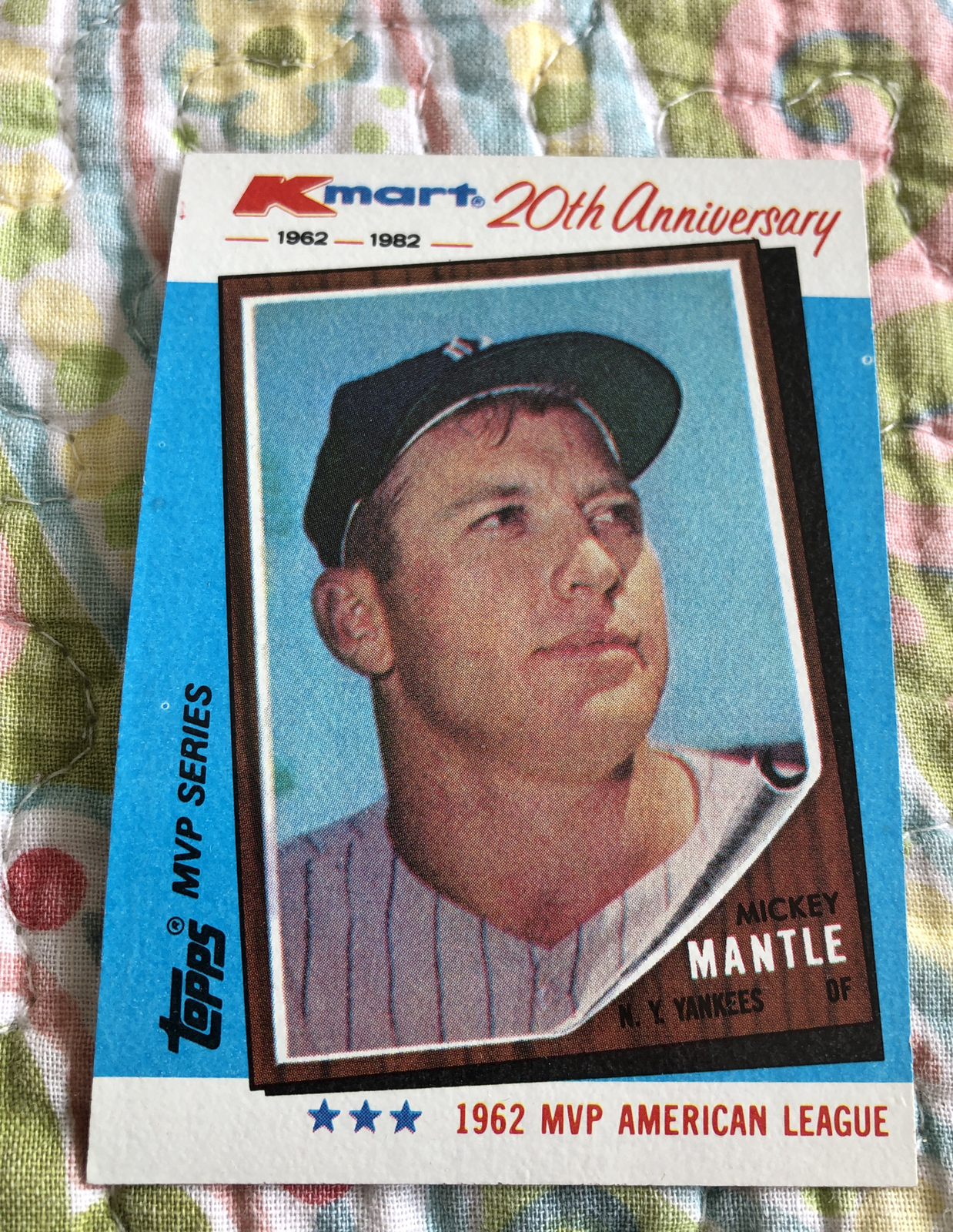 Mickey Mantle KMART 1982 Topps #1 New York Yankees Collector Card | eBay