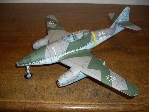 1:33 Scale Messerschmitt Me-262 A-1a Schwalbe DIY Handcraft PAPER MODEL ...