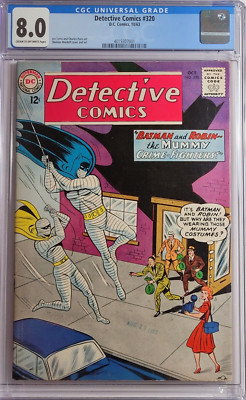 1963 Detective Comics 320 CGC 8.0 1st Appearance of Mummy Batman and ...