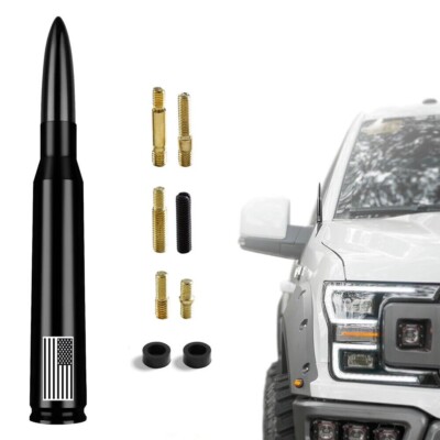 Flag BULLET ANTENNA 50 CAL CALIBER For Ford F-150 Raptor Ranger F-250 ...
