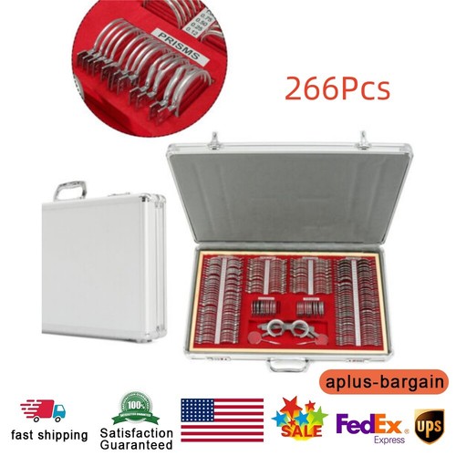 266Pcs Trial Lens Set Mini Case With Frame Optical Metal Rim Optometry ...