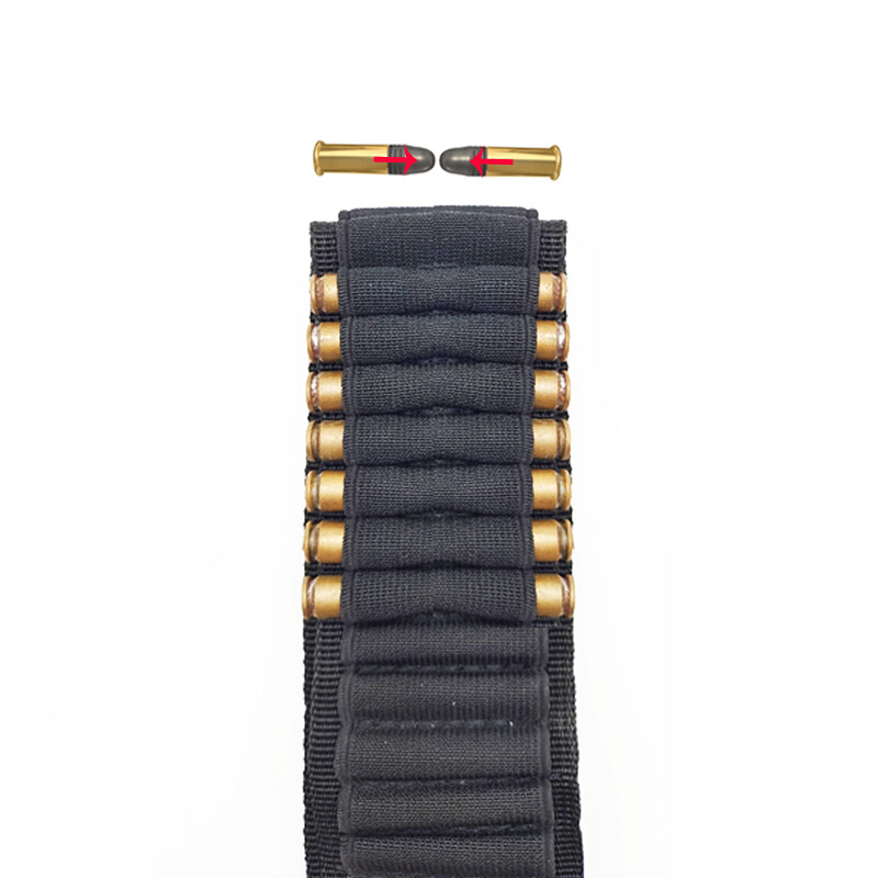 50 Round 100 Shells Rifle Bullet Cartridge Bandolier Ammo Belt F/ .22LR ...