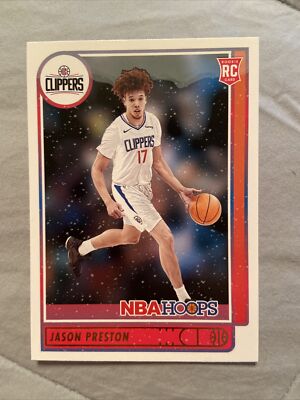 JASON PRESTON 2021-22 Panini NBA Hoops Winter Base Rookie Card RC #242 ...
