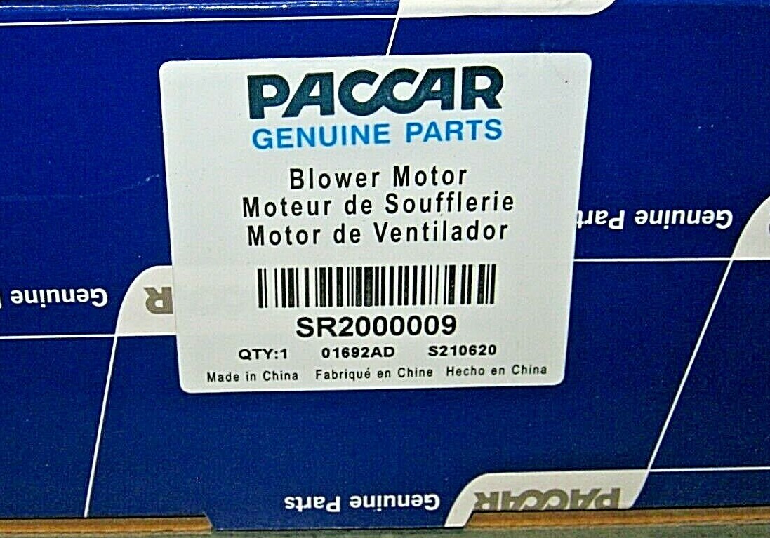 12v Double Shaft Blower Motor SR2000009 | GENUINE PACCAR PART | OEM