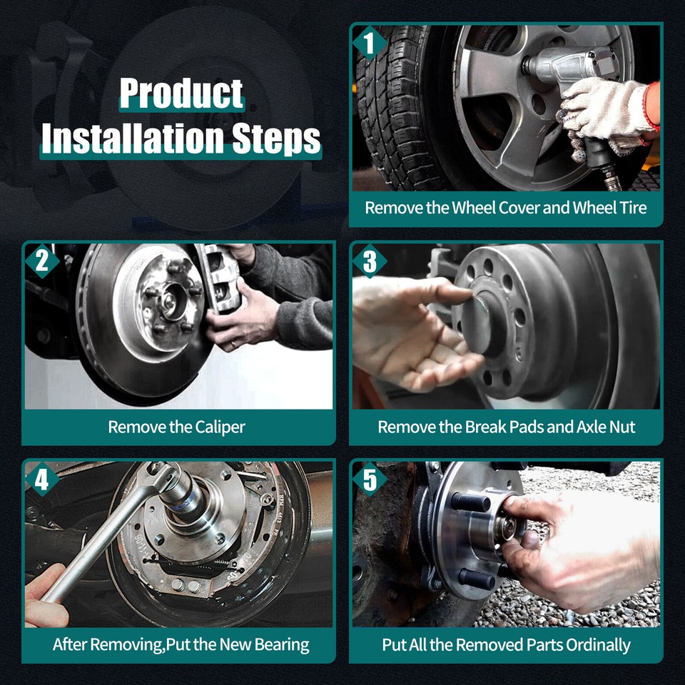 2X Rear Wheel Hub Bearing For 92-01 Toyota Avalon Camry Solara Lexus ...