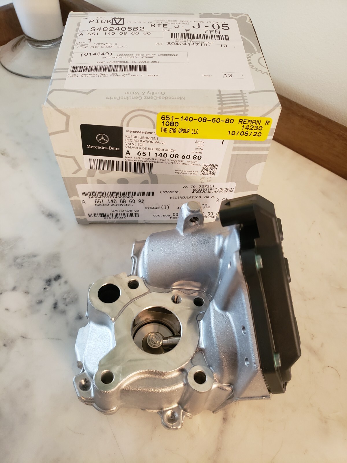 Genuine Mercedes-Benz EGR Valve A 651-140-08-60-80 651140086080 | USA ...