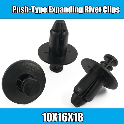 5x Clips For Universal Use Expanding Push Type Rivet Clips Black ...