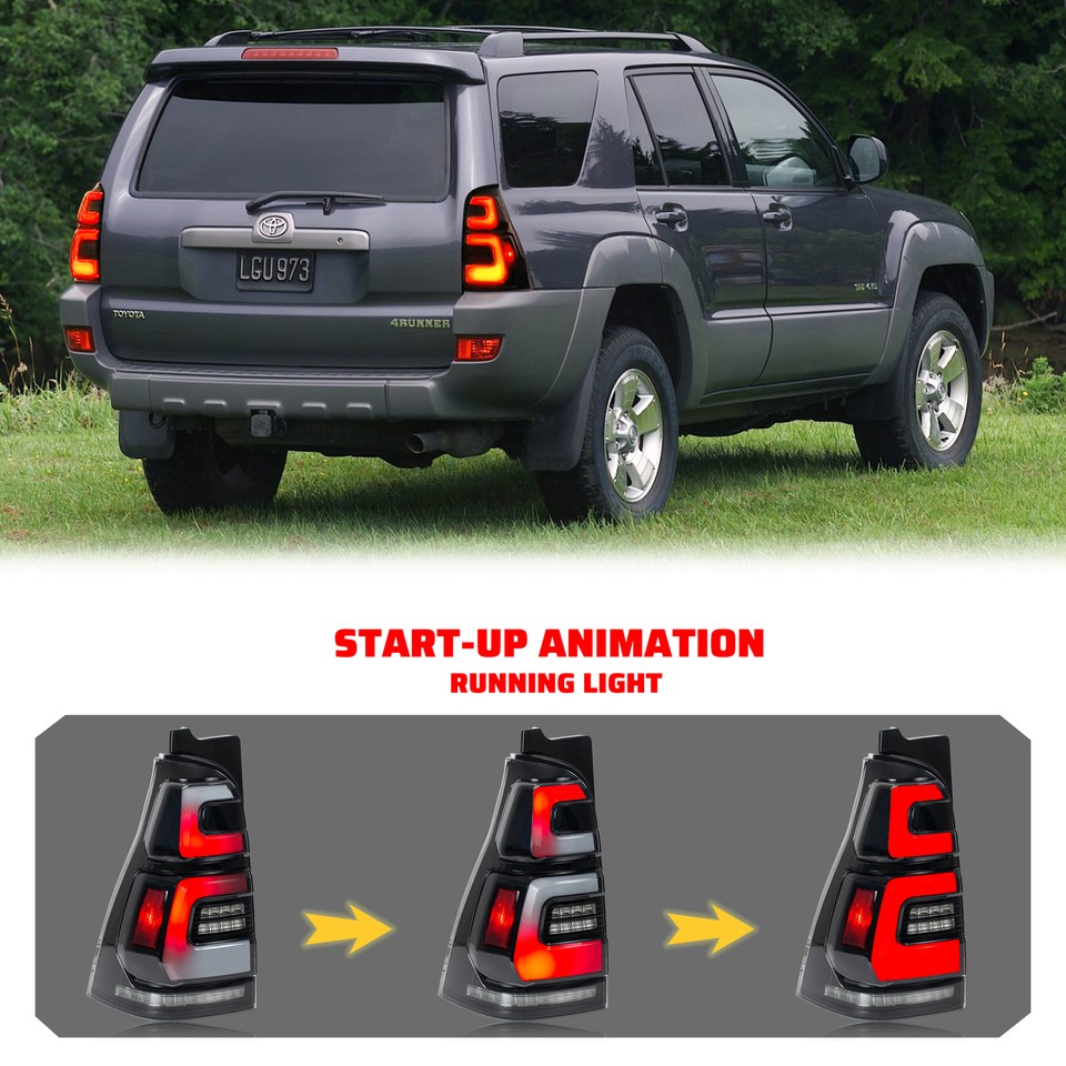 LED Tail Lights for Toyota 4Runner 4th GEN 03-09 Sequential Animation ...