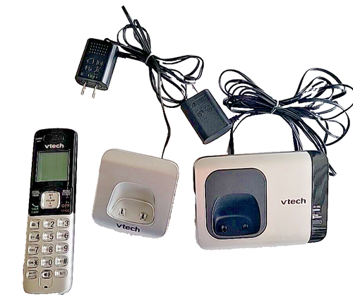 VTech CS6719-2 Single Line Cordless phone Silver Base and Handset | eBay