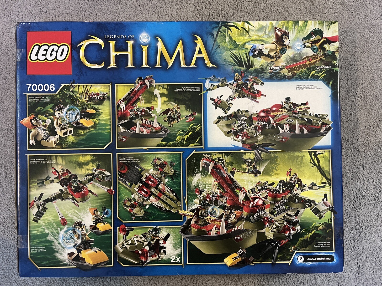LEGO Legends Of Chima: Cragger's Command Ship (70006) New In Open Box ...