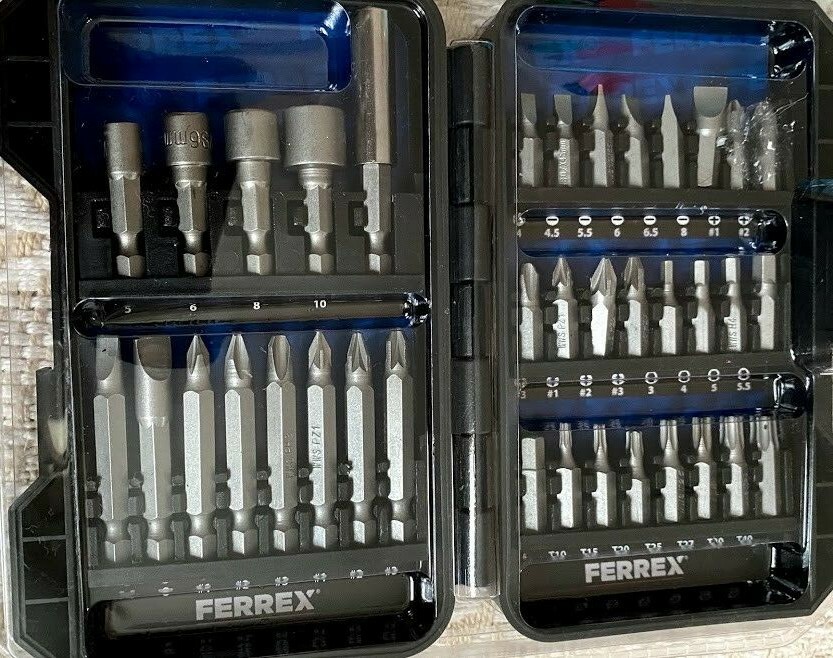 Ferrex /Equip Variety Drill and Screw Driver Sets (BRAND NEW) in Heavy ...