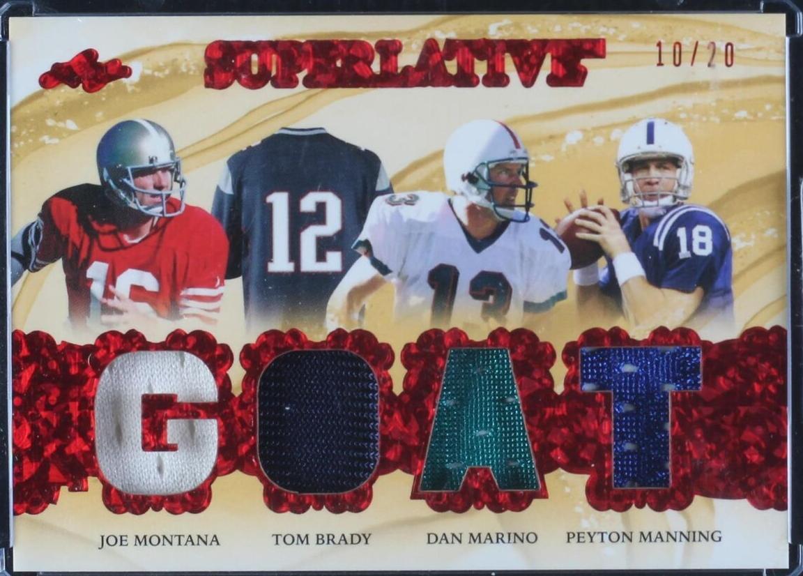 2023 Leaf Superlative - The Goats Tom Brady, Peyton Manning, Joe ...