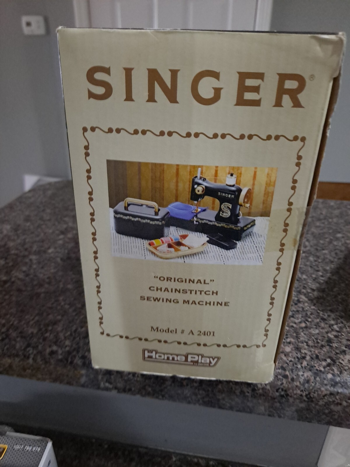 Singer Original Chainstitch Toy Sewing Machine Model A 2401 Home Play ...