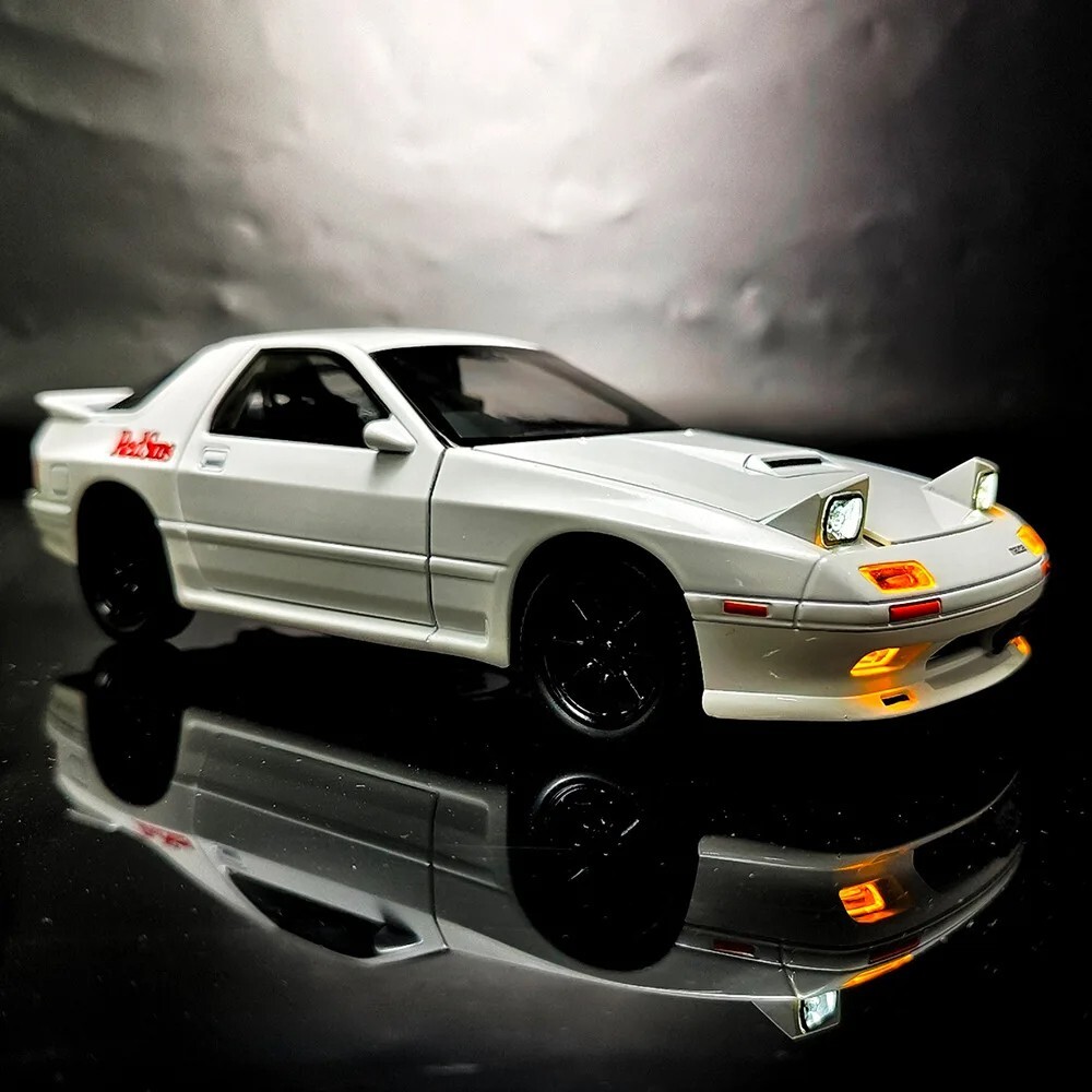 1:24 Mazda RX7 Supercar Alloy Model Vehicle Car Sound and Gift Free ...
