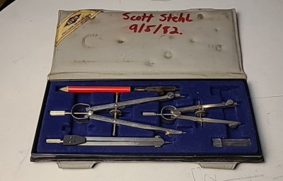 ALVIN Draftsman Precision Drawing Set 975B Engineering Drafting Tools ...