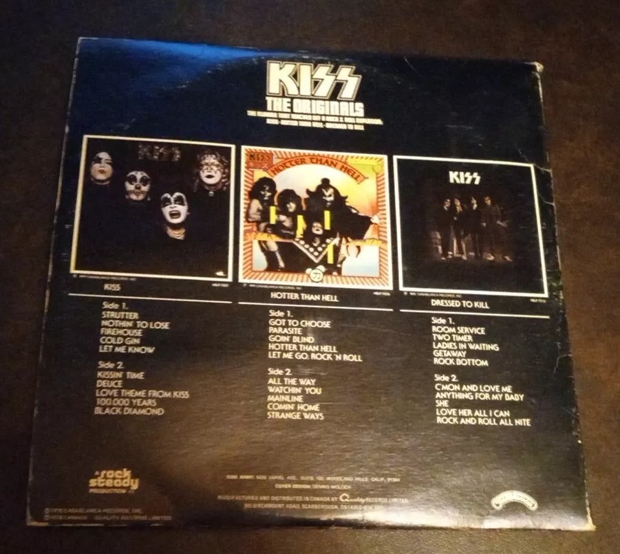KISS THE ORIGINALS Limited Edition 1976 SUPER RARE Vintage RECORD 3 ...