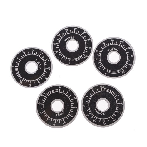 5 set Rotary Potentiometer Knobs Caps with 5Pcs Counting Dial 0-100 ...