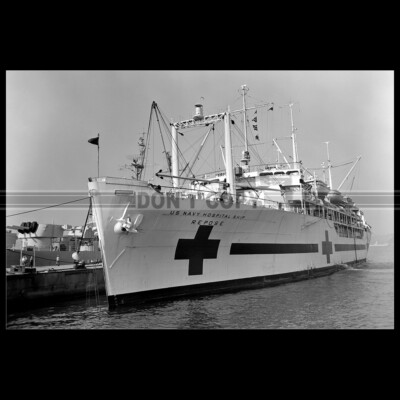 Photo B.002065 USS REPOSE (AH-16) 1952 US NAVY HOSPITAL SHIP | eBay