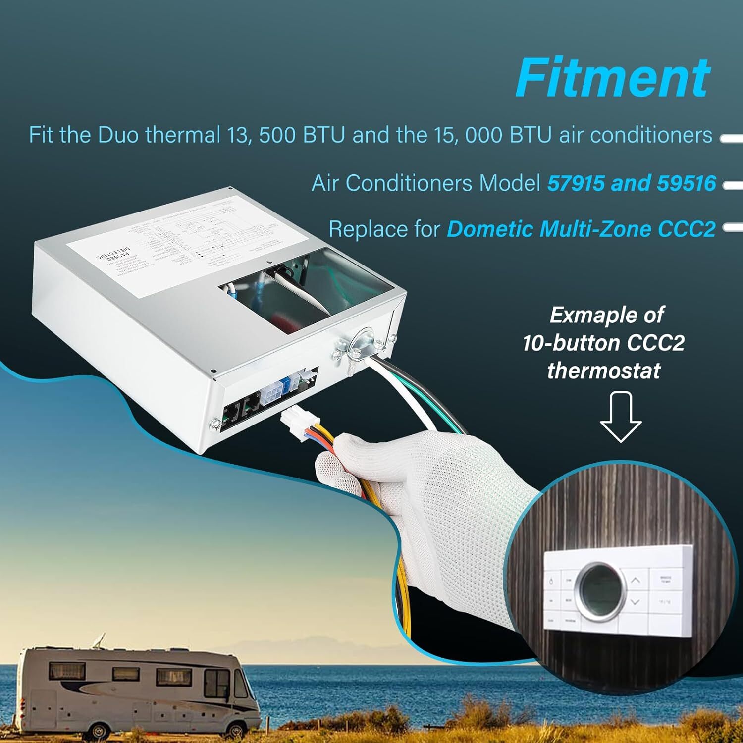 3312020.000 RV Thermostat Control Board Replace for Dometic Multi-Zone ...