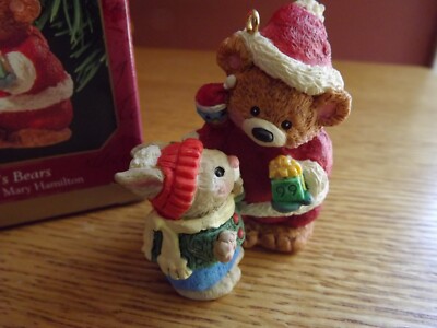 Vintage (1999) Mary's Bears Hallmark Keepsake Christmas Ornament Mary ...