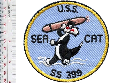 US Navy USN WWII USS Sea Cat SS-399 Submarine Balao Class 1944 - 1968 ...
