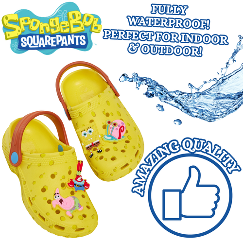 SpongeBob SquarePants Clogs with Charms Sandals Kids Summer Sliders ...