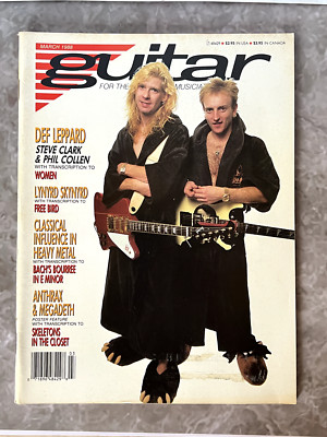 GUITAR FOR THE PRACTICING MUSICIAN MAGAZINE DEF LEPPARD MARCH 1988 ...