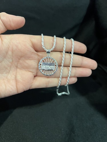 925 Sterling Silver Men Apostles Last Supper Ultima Cena & Rope Chain ...