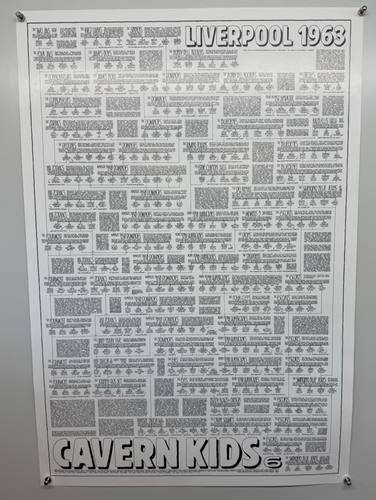 Merseybeat Poster Pete Frame Cavern Kids 6 Rock Family Tree Original ...