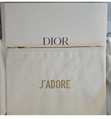 GWP Dior Beauty J'Adore Fragrance Cotton Zip Pouch NEW! | eBay