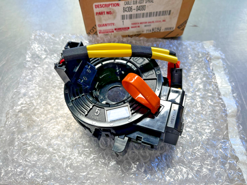 84306-04080 OEM TOYOTA Steering Wheel Clock Spring Spiral Cable ...