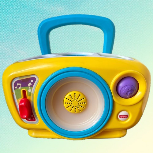 Fisher Price Bright Beats Beat Boogie Boom Box Yellow Toy No Characters ...
