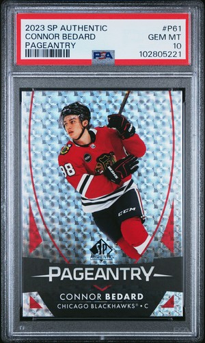 2023 SP AUTHENTIC PAGEANTRY #P61 CONNOR BEDARD ROOKIE RC PSA 10 | eBay