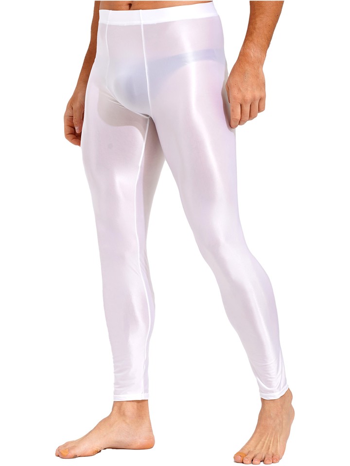 DE Herren Glänzende Leggings Sexy ÖL-Glanz Strumpfhosen Pantyhose Mit ...